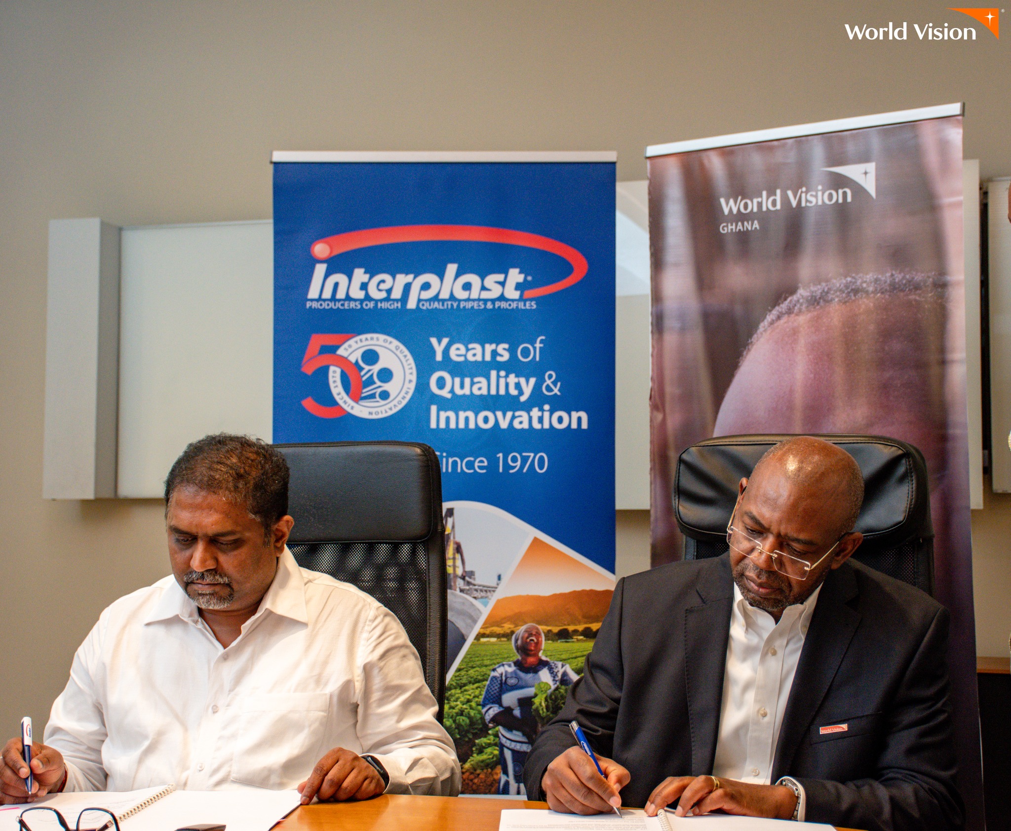 World Vision And Interplast Ghana Tackle WASH Challenges Together World Vision And Interplast Ghana Tackle WASH Challenges Together
